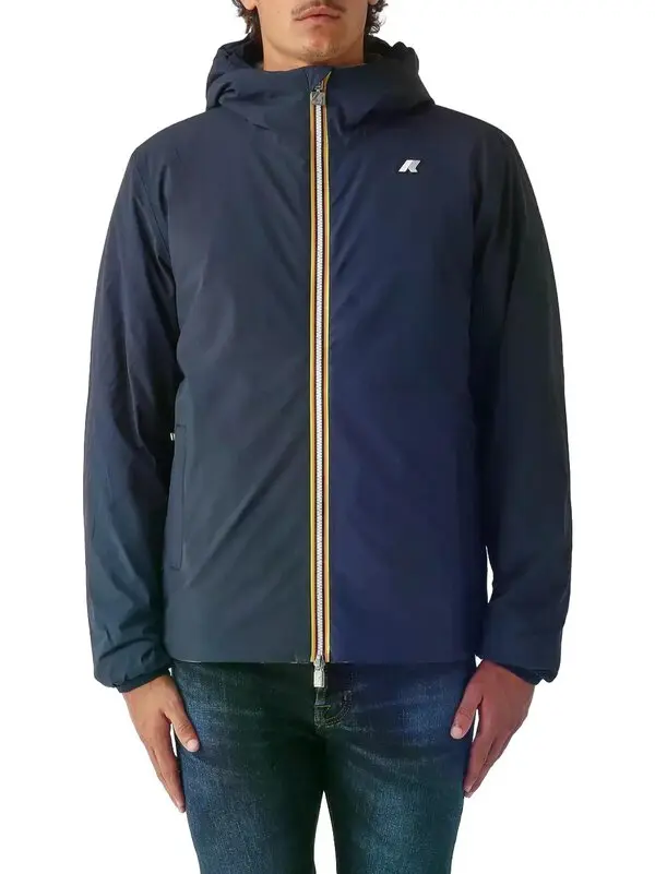 K-WAY Jack St Reversible Hooded Jacket - Blue