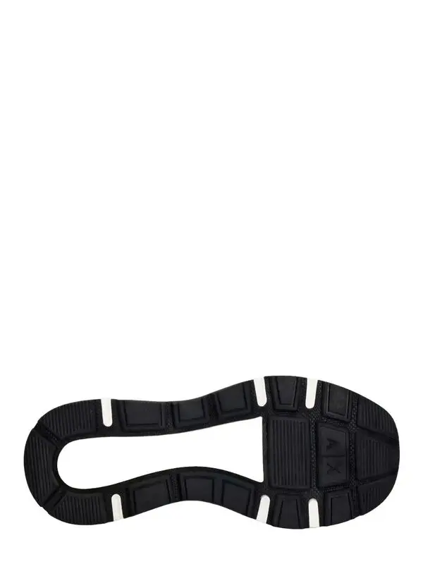 Armani Exchange Logo-patch Chunky-sole Sneakers - Black
