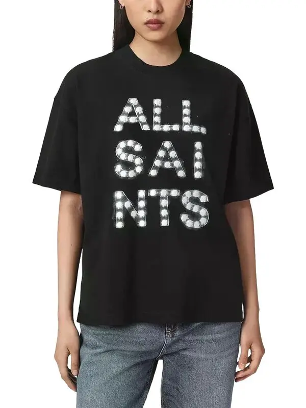 ALLSAINTS Logo-print Cotton T-shirt - Black