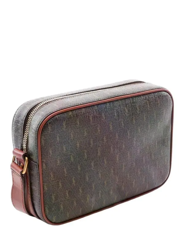 Saint Laurent 2010s Monogram Shoulder Bag - Brown