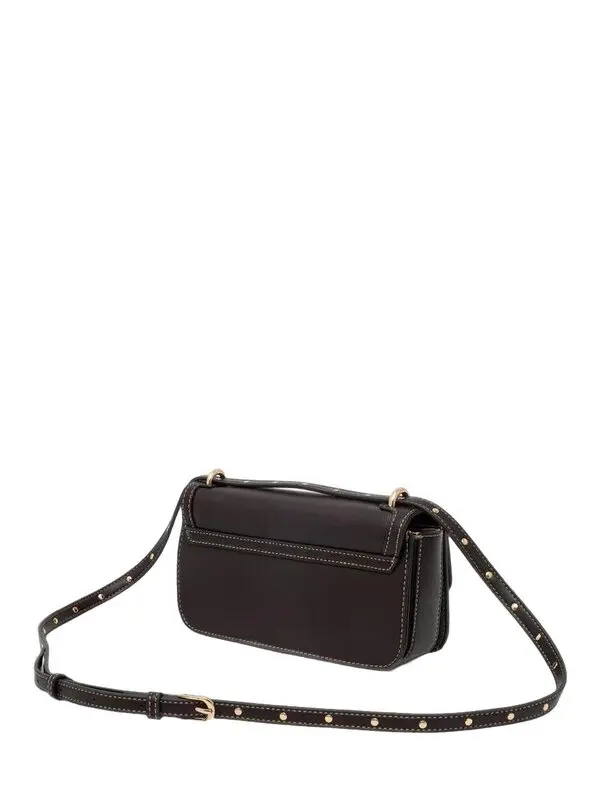Liu Jo Logo-plaque Studded-strap Shoulder Bag - Brown