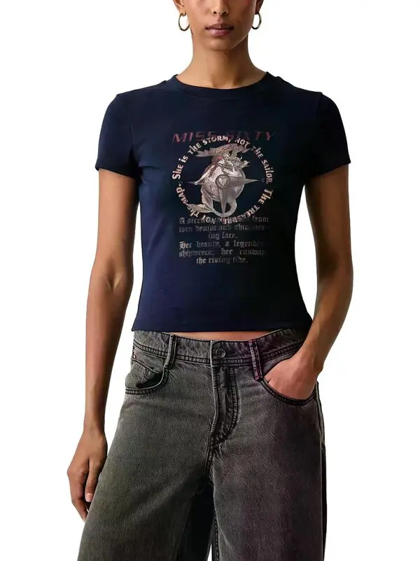 Miss Sixty Graphic-print T-shirt - Blue