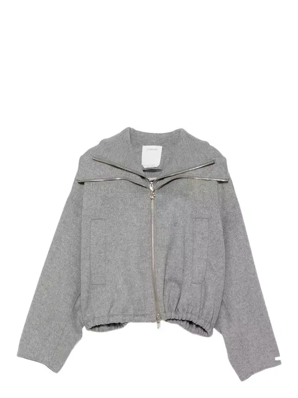 Sportmax Drawstring-hem Jacket - Grey