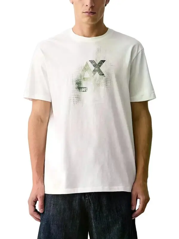 Armani Exchange Logo-print Cotton T-shirt - White