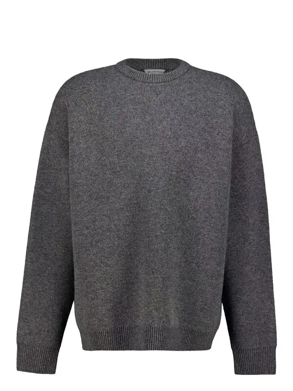 Balenciaga Oversized Wool Sweater - Grey