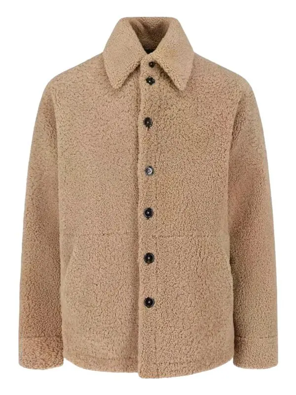 Dolce & Gabbana Nappa Shearling Jacket - Brown