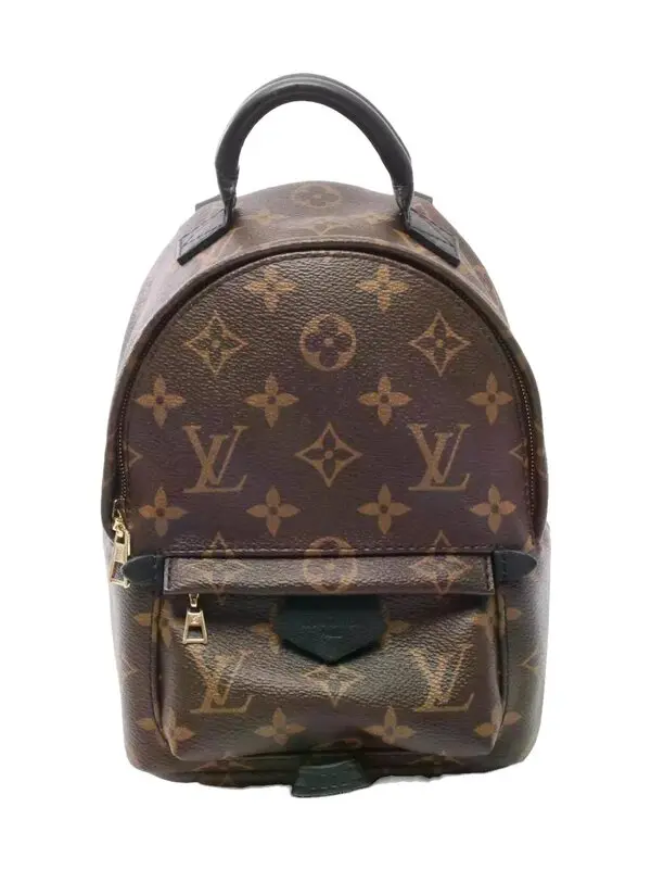 LOUIS VUITTON 2016 Monogram Mini Palm Springs Backpack - Brown