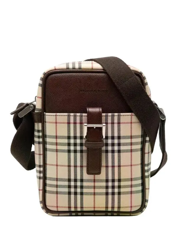 Burberry 2000-2017 House Check Canvas Crossbody Bag - Neutrals