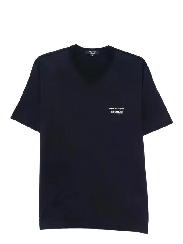 Comme Des Garçons Logo-print T-shirt - Blue