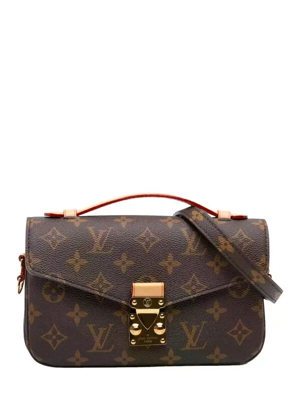 LOUIS VUITTON 2022 Monogram Pochette Metis East West Satchel - Brown
