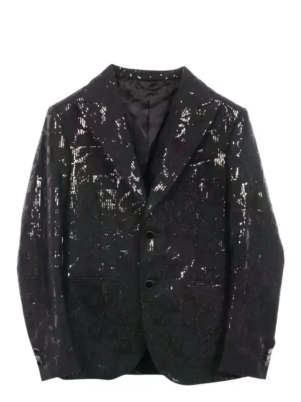 LOUIS VUITTON 2010s Sequin-embellished Blazer - Black