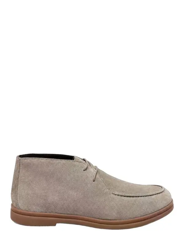 POCHE PARIS Cipele Suede Lace-up Boots - Neutrals