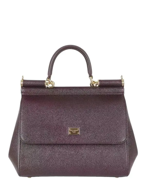Dolce & Gabbana Small Sicily Leather Mini Bag - Brown