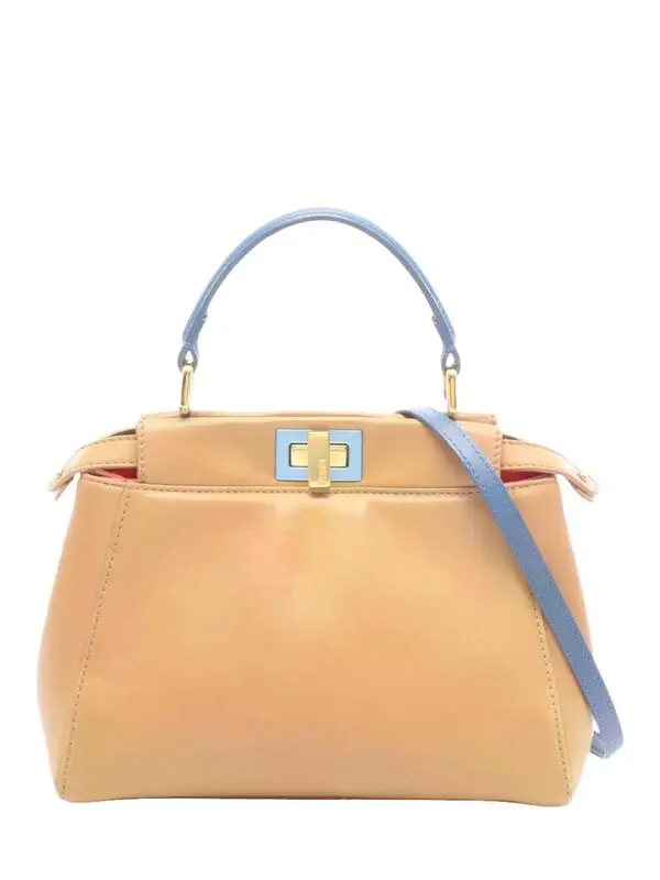 Fendi 2000s Mini Peekaboo Tote Bag - Neutrals