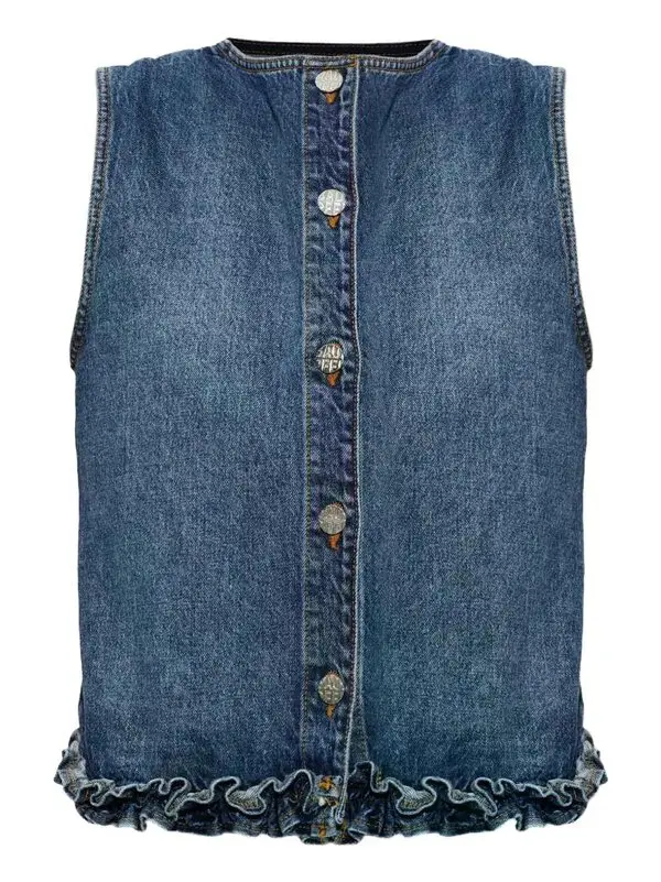 Baum Und Pferdgarten Madie Ruffled Blouse - Blue