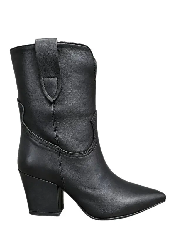 POCHE PARIS Izme Cowboy Boots - Black