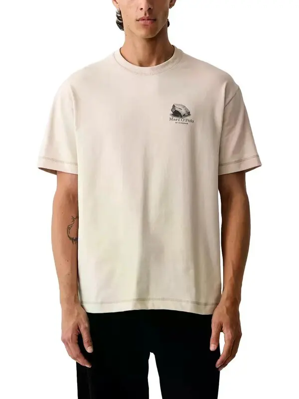 Marc O'polo Graphic-print Crew-neck T-shirt - Neutrals