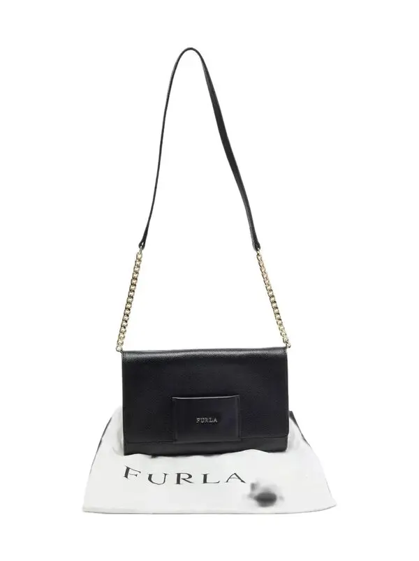 Furla Logo-print Shoulder Bag - Black