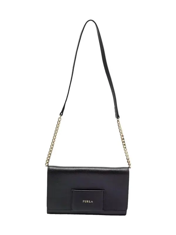 Furla Logo-print Shoulder Bag - Black
