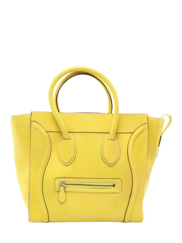Celine 2010s Luggage Mini Shopper Tote Bag - Yellow