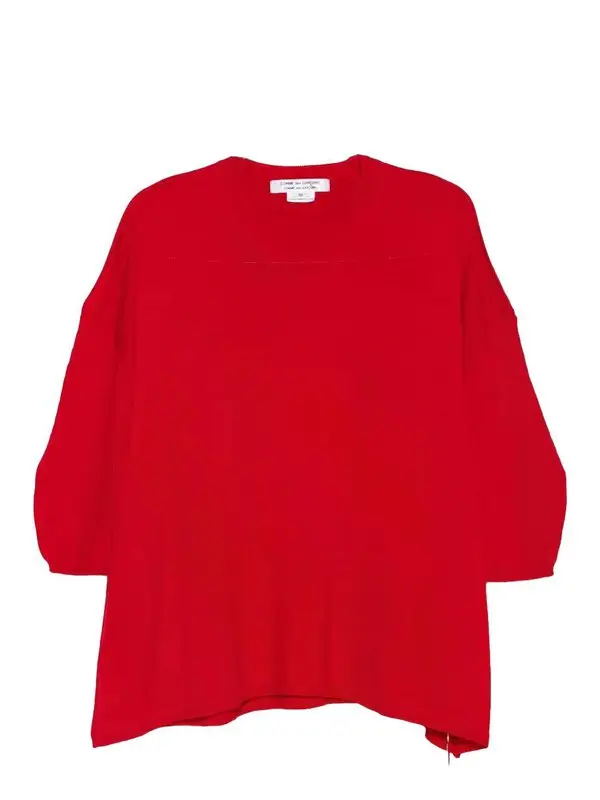 Comme Des Garçons Exposed-seam Sweater - Red