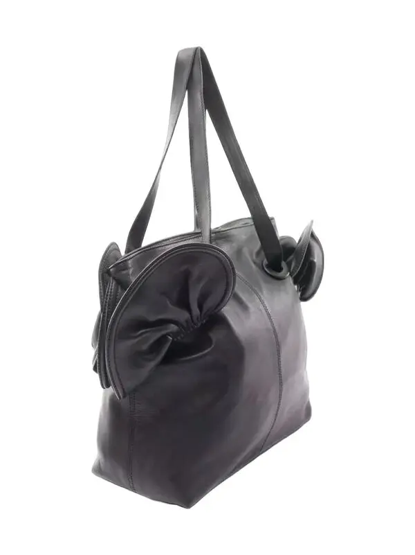 Valentino Garavani 2010s Ruffled Tote Bag - Black