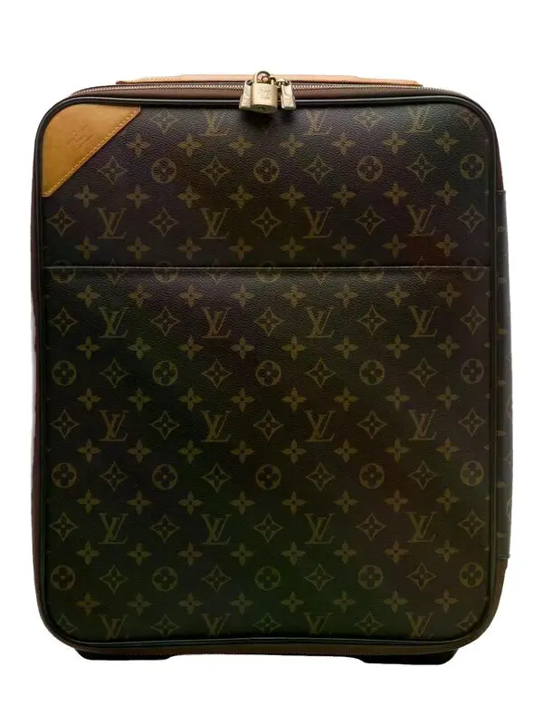 LOUIS VUITTON 2009 Monogram Pegase 45 Travel Bag - Brown
