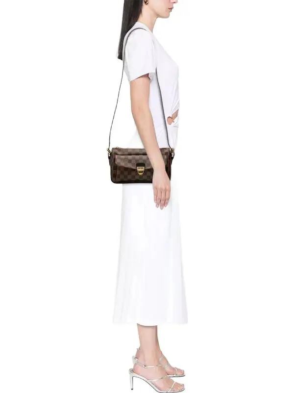 LOUIS VUITTON 2010 Damier Ebene Ravello Gm Satchel - Brown