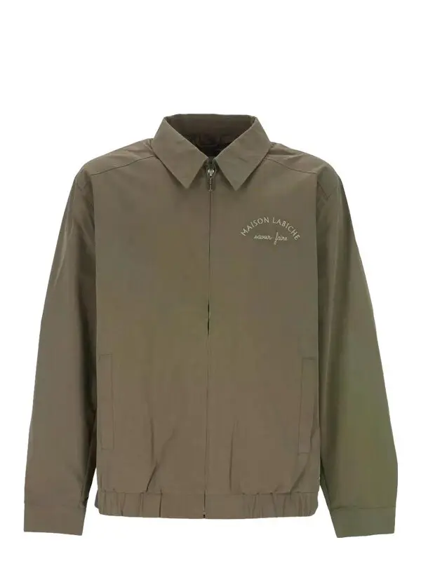 Maison Labiche Logo-embroidered Zip-up Bomber Jacket - Green