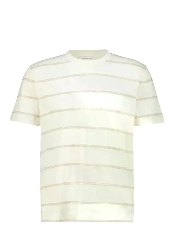 Frescobol Carioca Dinis Striped Slub-cotton T-shirt - Neutrals