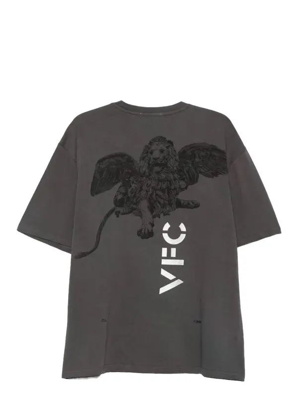 VENEZIA FC X Nocta Logo-patch Graphic-print T-shirt - Grey