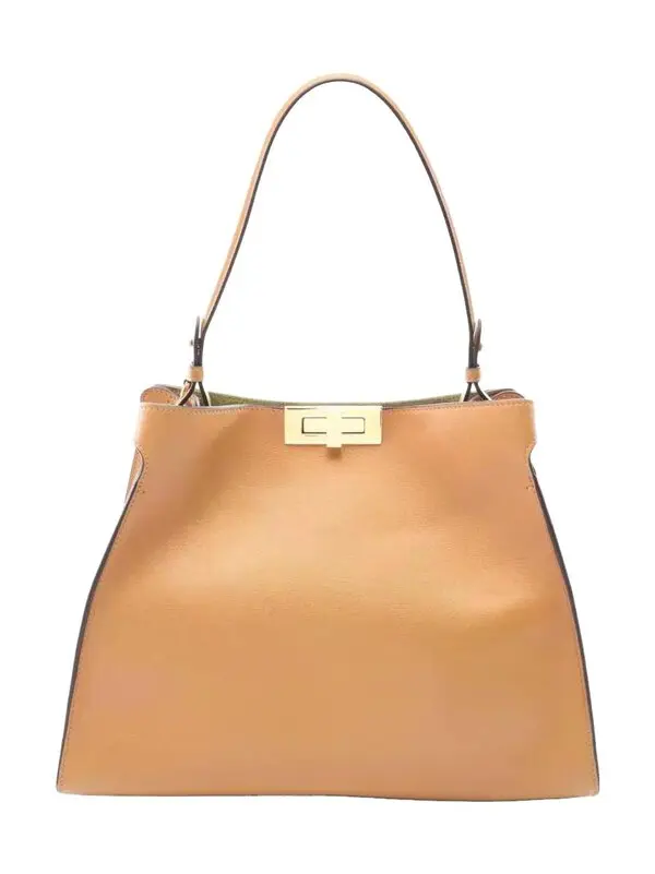 Fendi 2010s Medium Way Leather Tote Bag - Neutrals