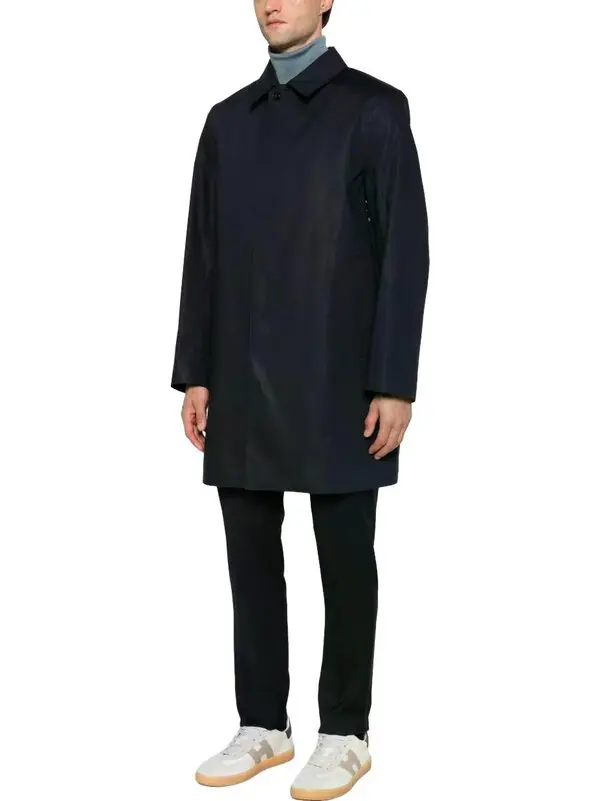Mackintosh Dunoon Gm Buttoned Coat - Blue