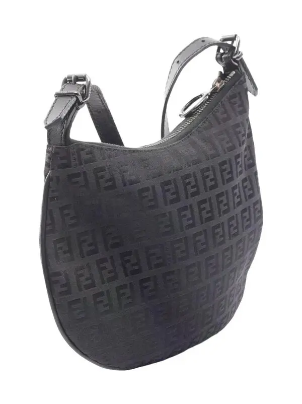 Fendi 2010s Oyster Shoulder Bag - Black
