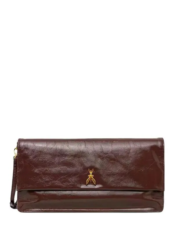 Patrizia Pepe Fly-plaque Shoulder Bag - Brown