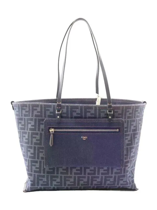 Fendi 2020s Roll Reversible Tote Bag - Blue