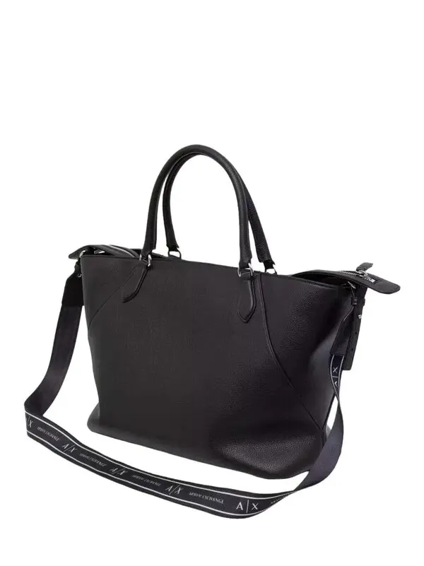 Armani Exchange Logo-print Detachable-strap Tote Bag - Brown