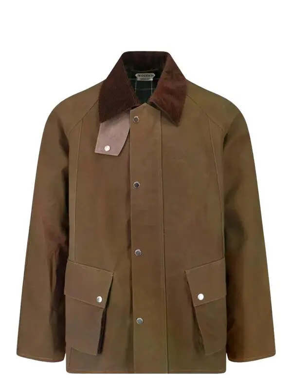 JW Anderson Corduroy-collar Raglan-sleeve Jacket - Brown
