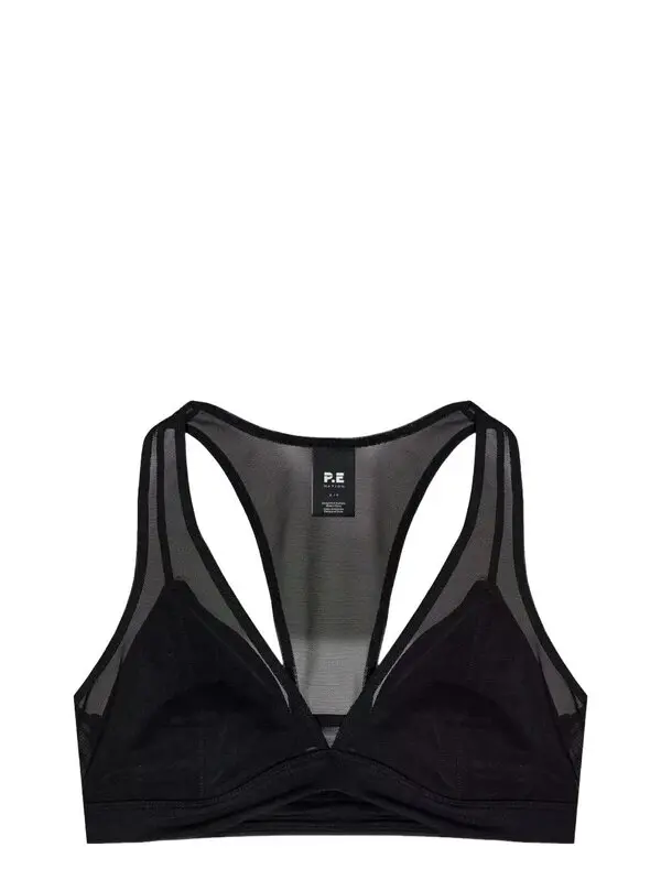P.E Nation All Out Mesh-panelled Training Bra - Black