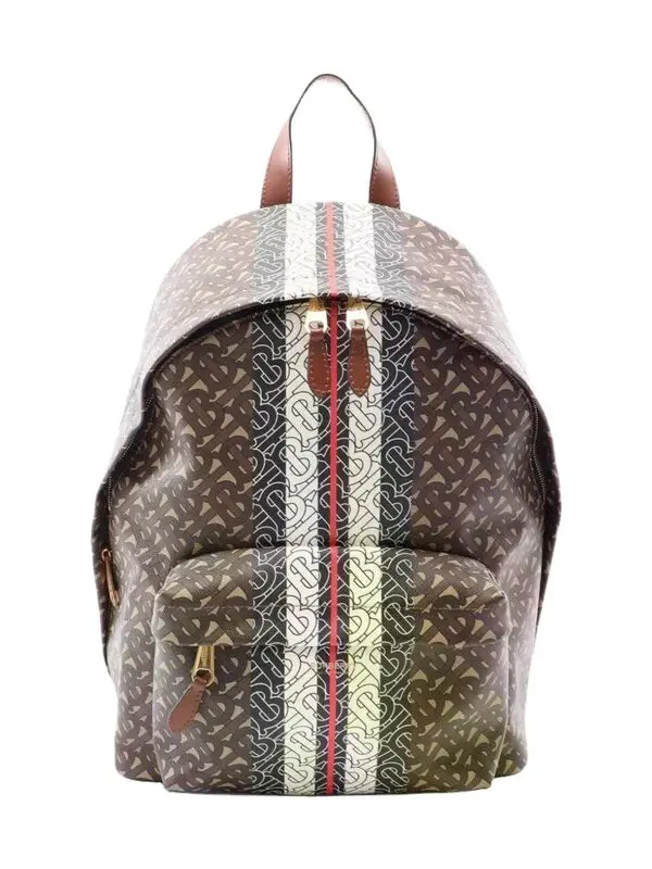 Burberry 2010s Tb Monogram Backpack - Brown