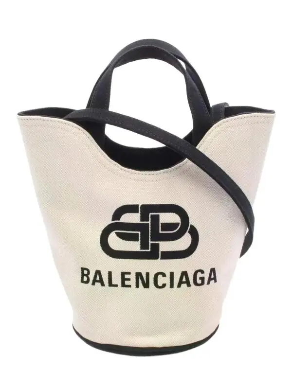 Balenciaga 2010s Xs Wave Bucket Bag - Neutrals