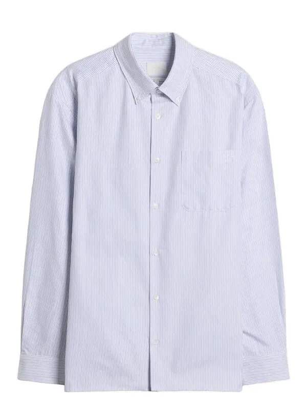 A.p.c. Mateo Pinstripe Oxford Shirt - Blue
