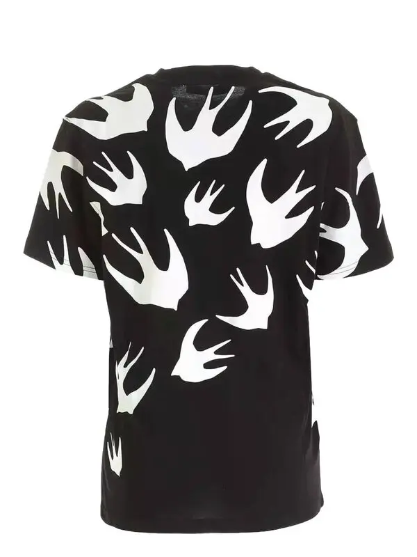 Alexander McQueen Swallow-print T-shirt - Black