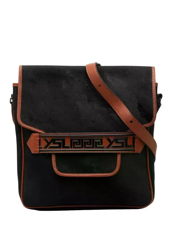 Saint Laurent 20th Century Canvas Crossbody Bag - Black