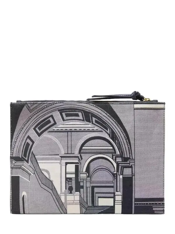 INOUI EDITIONS Architecture-print Pouch - Grey