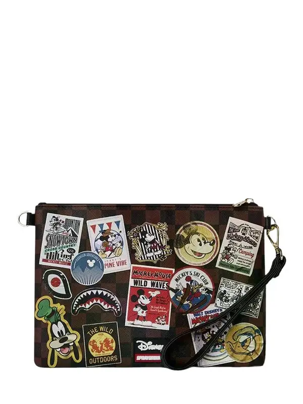 SPRAYGROUND X Mickey Mouse Global Mogul Clutch - Brown