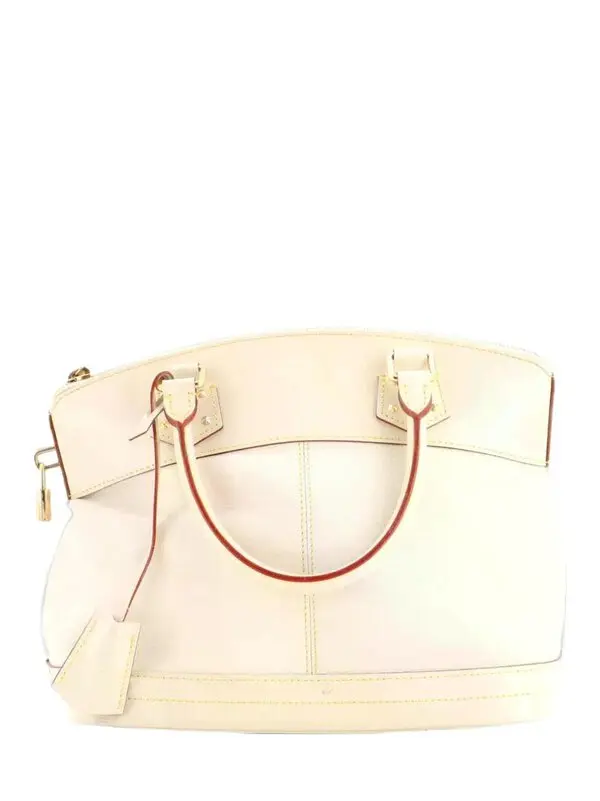 LOUIS VUITTON Suhali Lockit Handbag Leather Pm Tote Bag - Neutrals