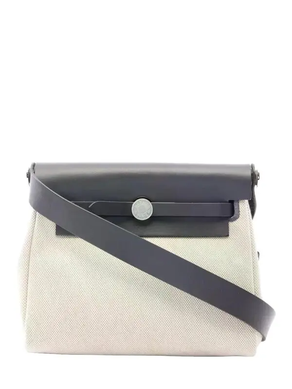 Hermès 2025 Mini Herbag Zip Shoulder Bag - Neutrals