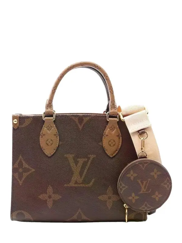 LOUIS VUITTON 2010s Pm On-the-go Monogram Giant Tote Bag - Brown