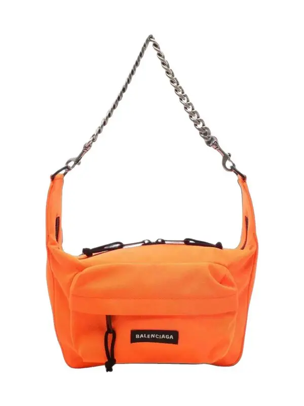 Balenciaga 2010s Logo-patch Shoulder Bag - Orange